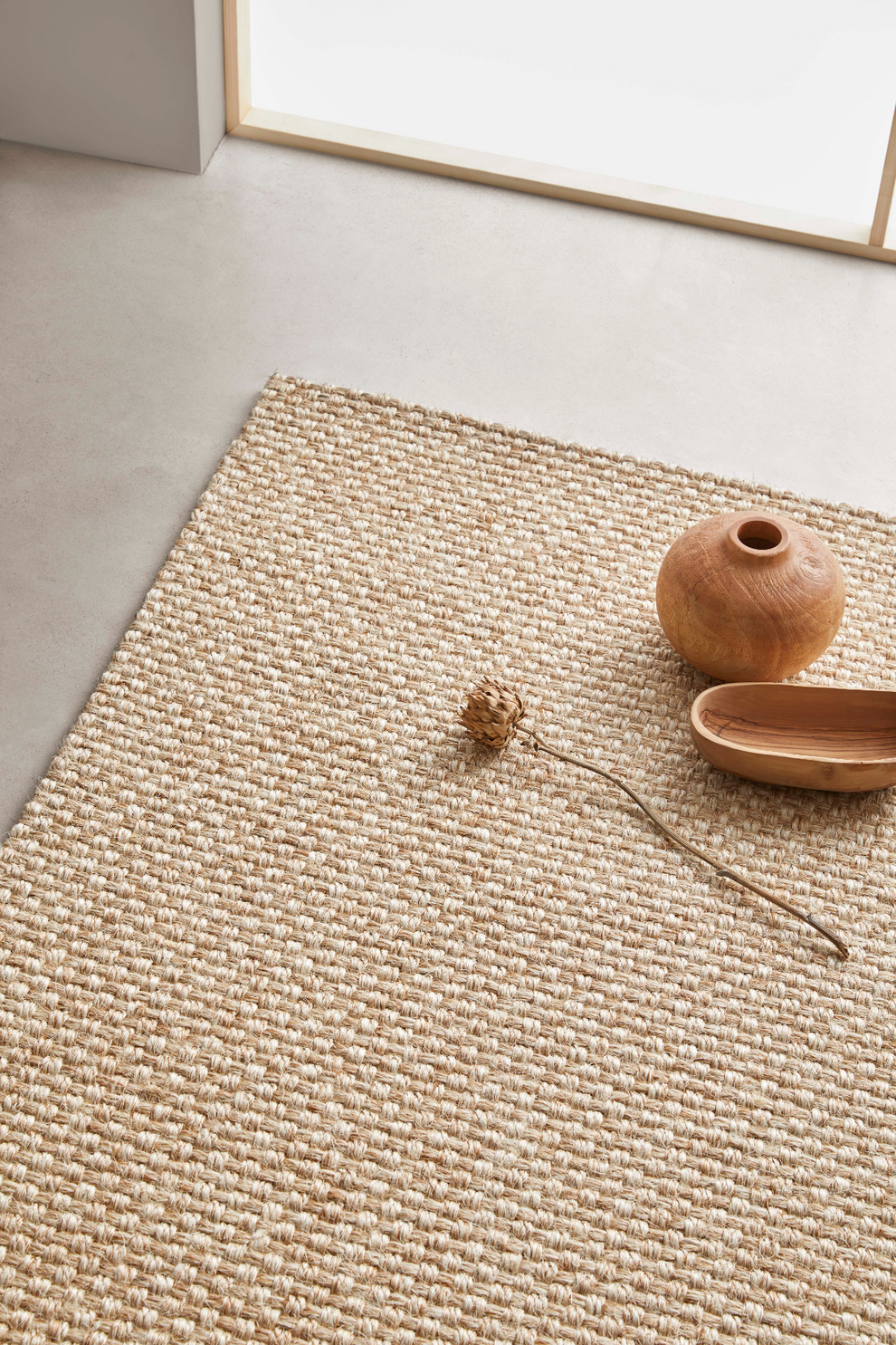 MOMO Rugs Kenya vloerkleed – handgemaakt tapijt in kleur ivory ...